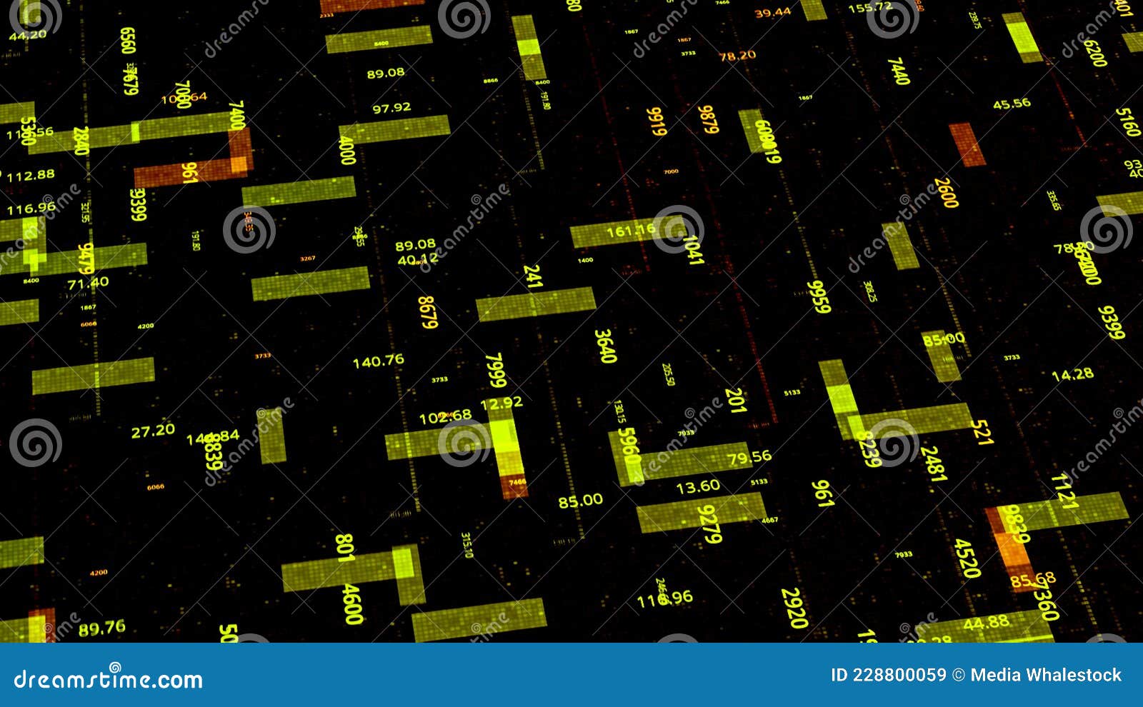Abstract Background with Data Network and Analysis in Process, Seamless ...