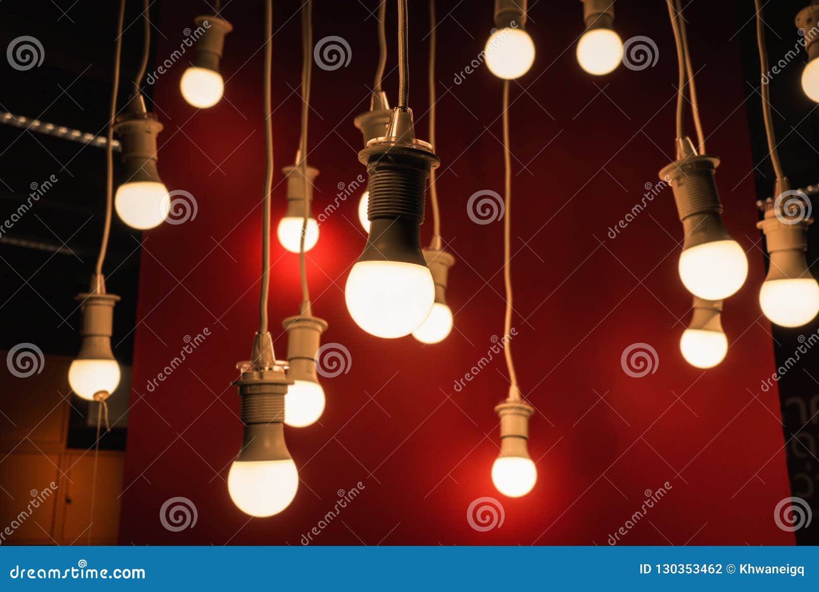 Abstract Background of Decorative Ceiling Lights, Interior Decor Stock ...
