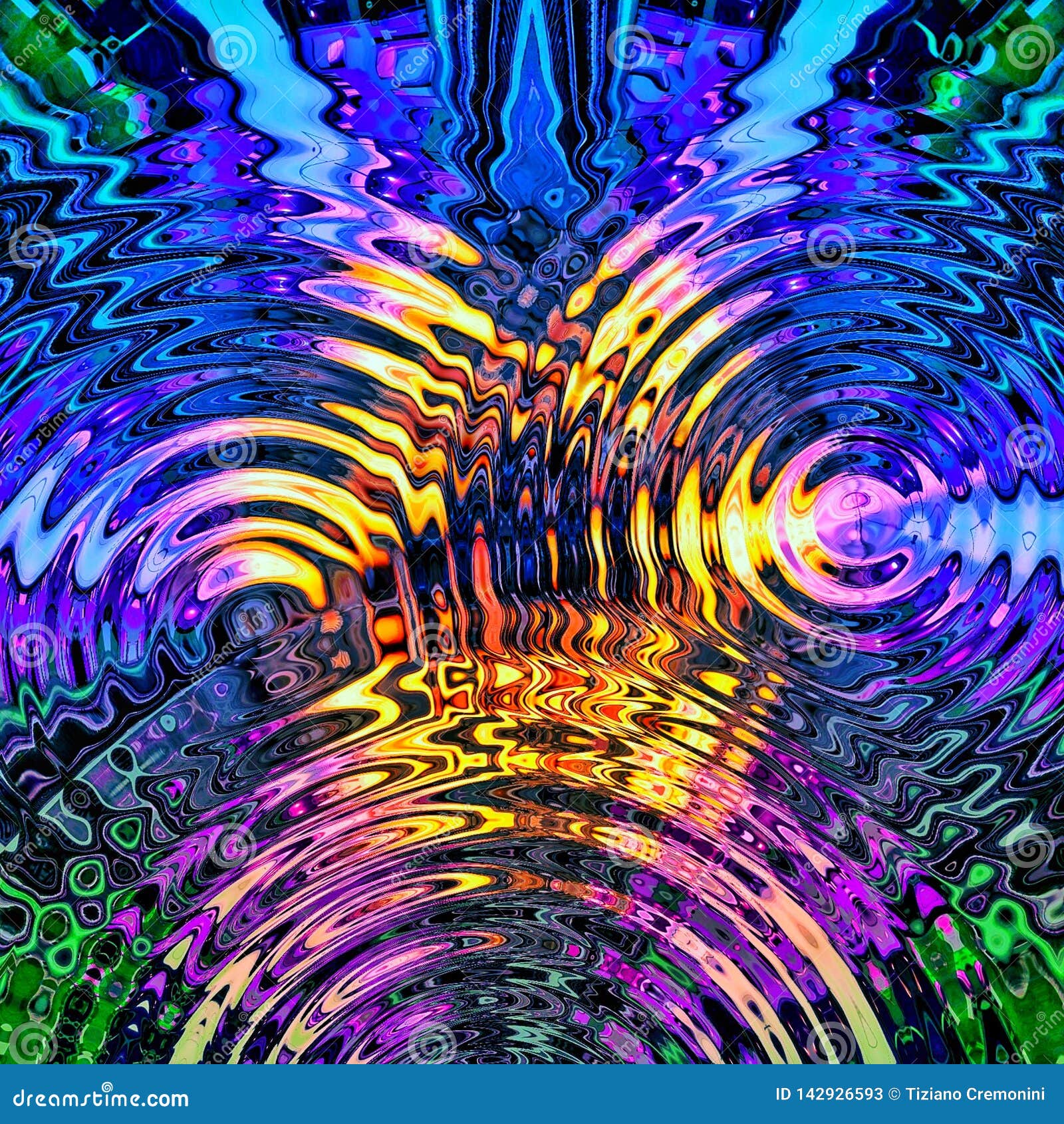 Abstract Background with Decorative Multi Colored Pattern, Digital ...