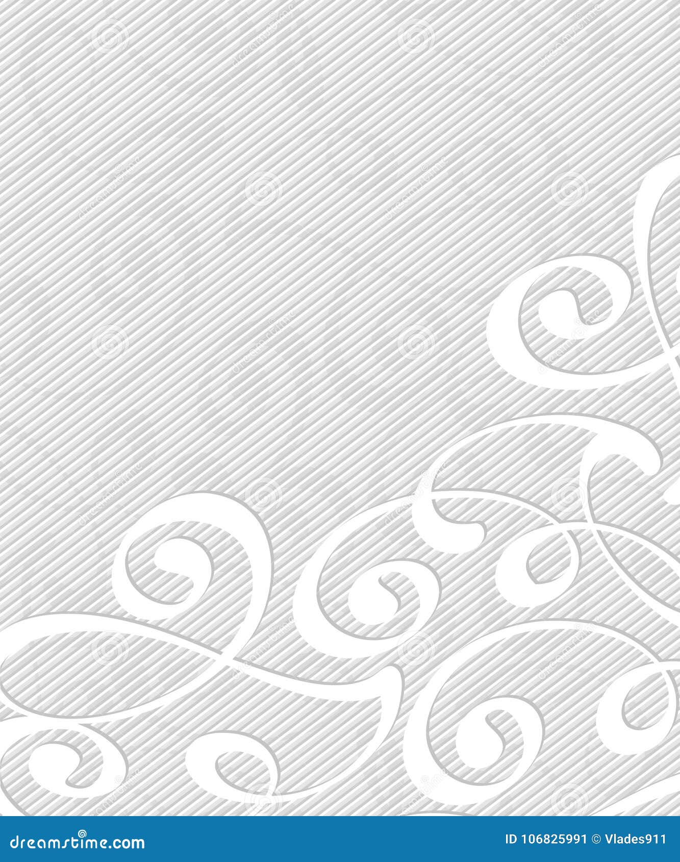 Abstract Background with Decorative Vignettes Lines. Vector ...