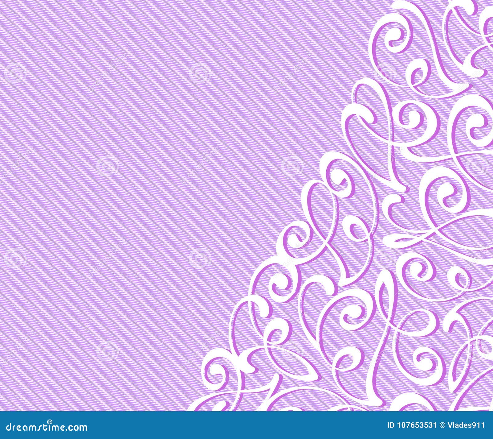 Abstract Background with Decorative Vignettes Lines. Vector ...