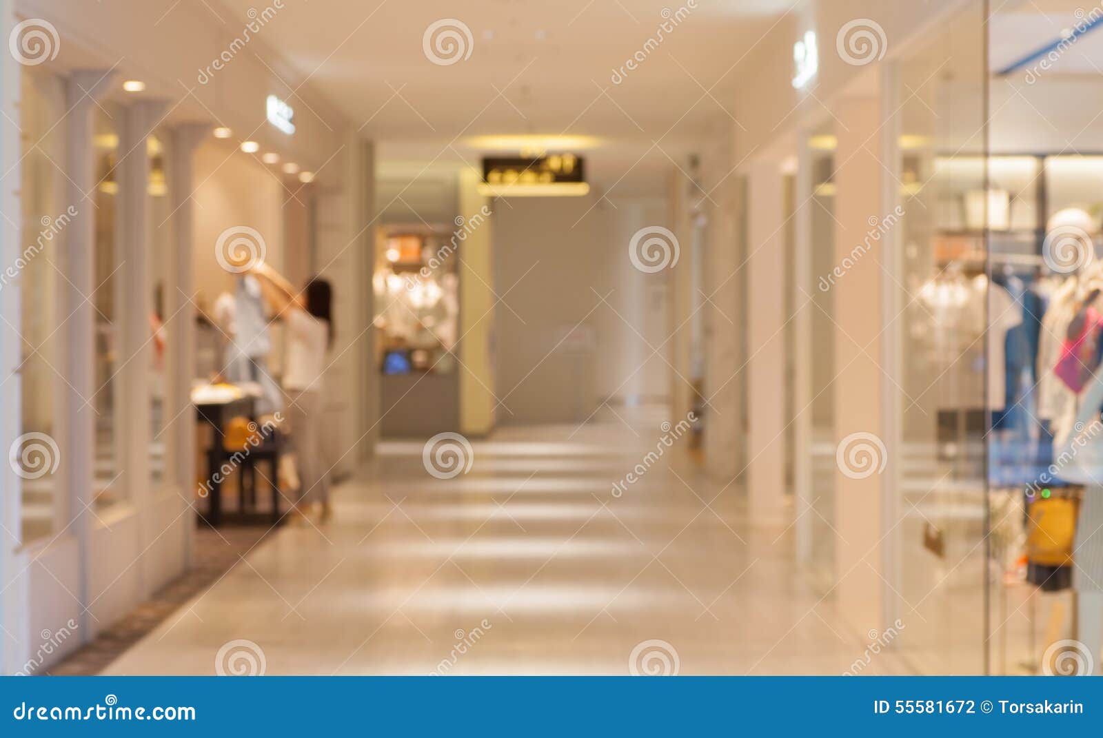 Abstract Background of Department Store Interior Stock Photo - Image of ...