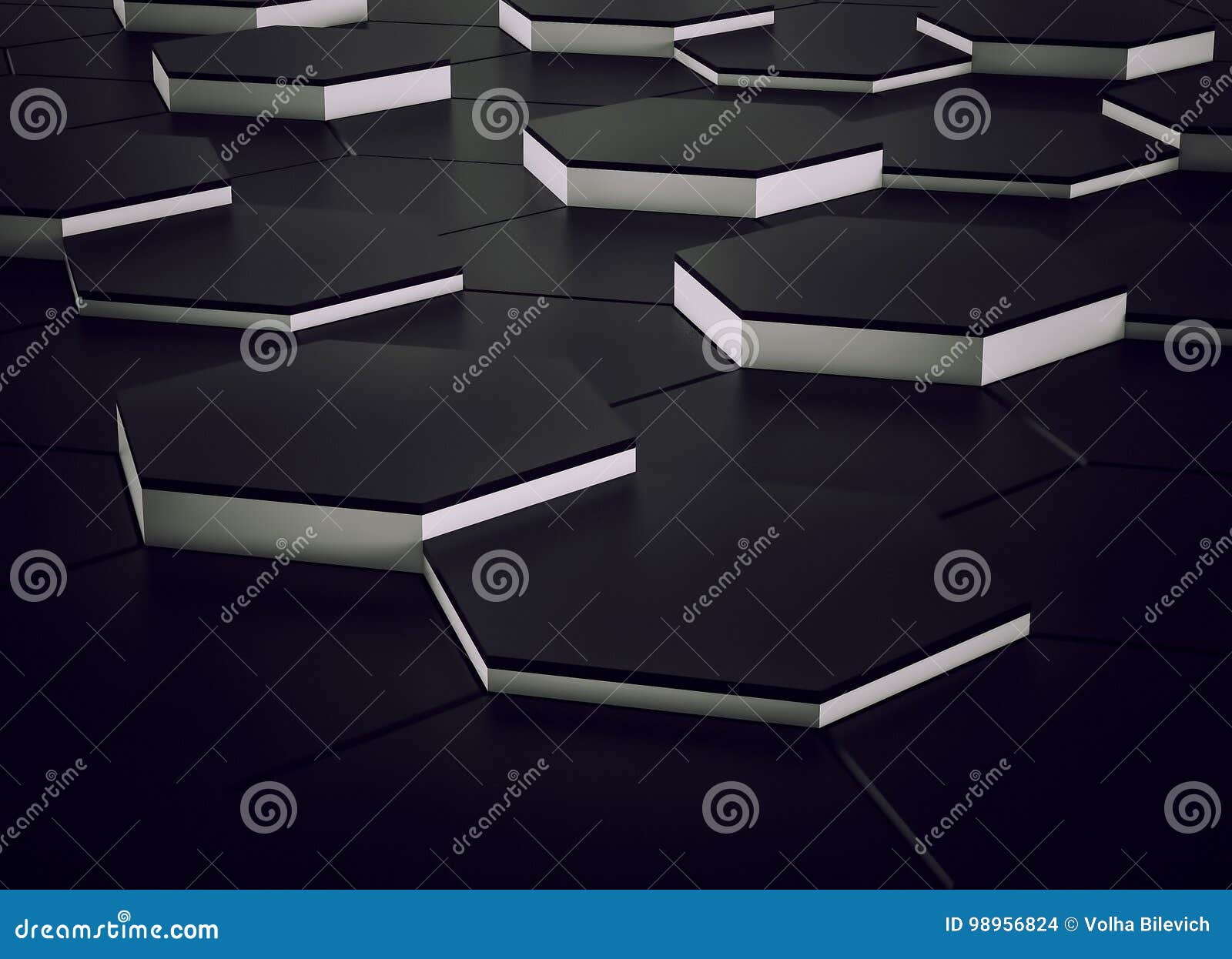 Abstract Background Design Black and White. 3d Render Stock ...