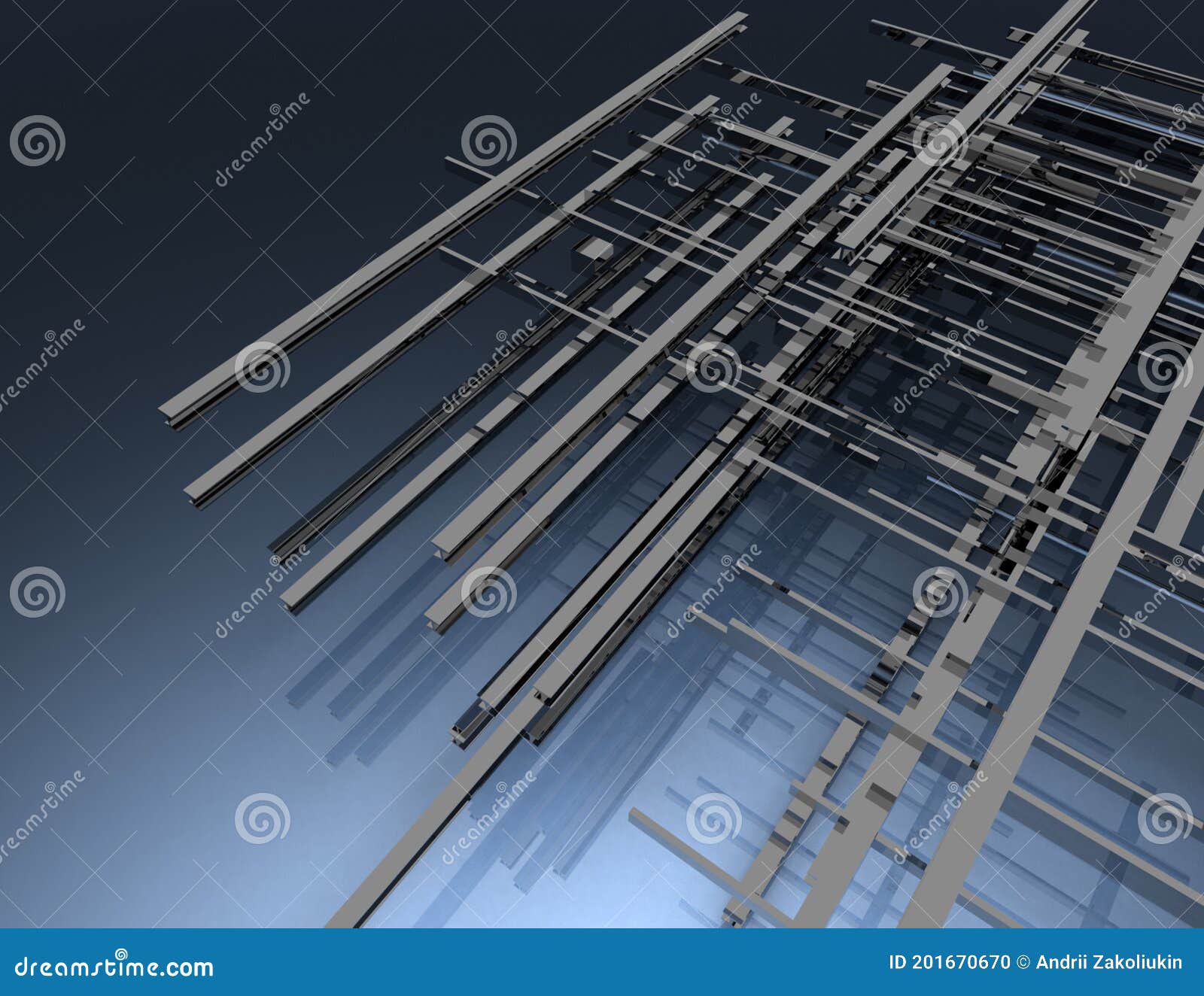 Abstract Background Design Construction. 3d Rendered Illustration Stock ...