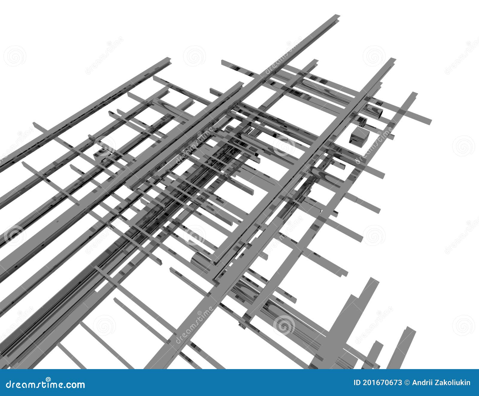 Abstract Background Design Construction. 3d Rendered Illustration Stock ...