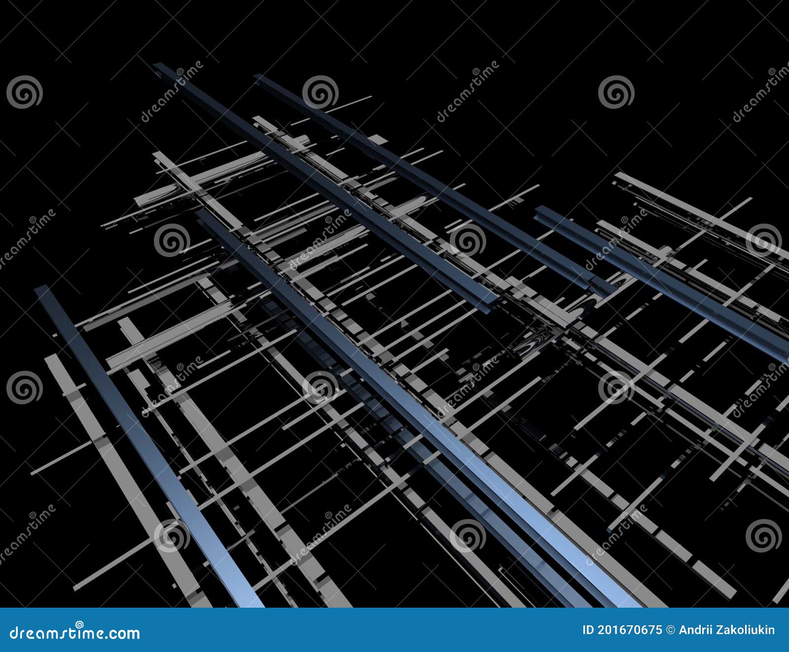 Abstract Background Design Construction. 3d Rendered Illustration Stock ...