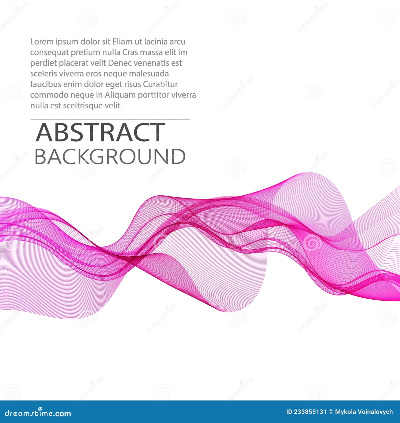 Abstract Background, Design Elegant Transparent Pink Wave Stock Vector ...