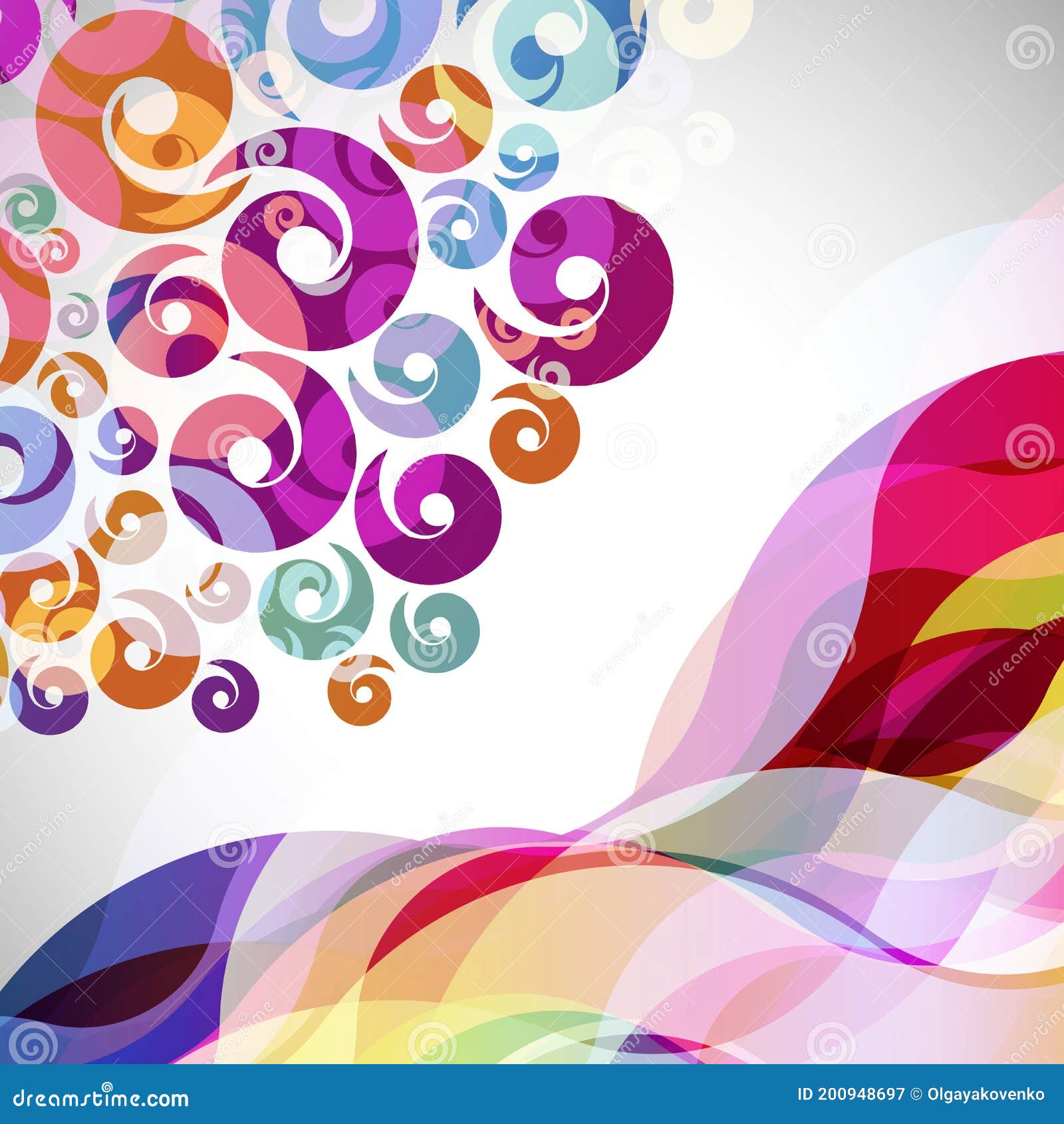 Abstract Background with Design Elements. Vector Stock Vector ...