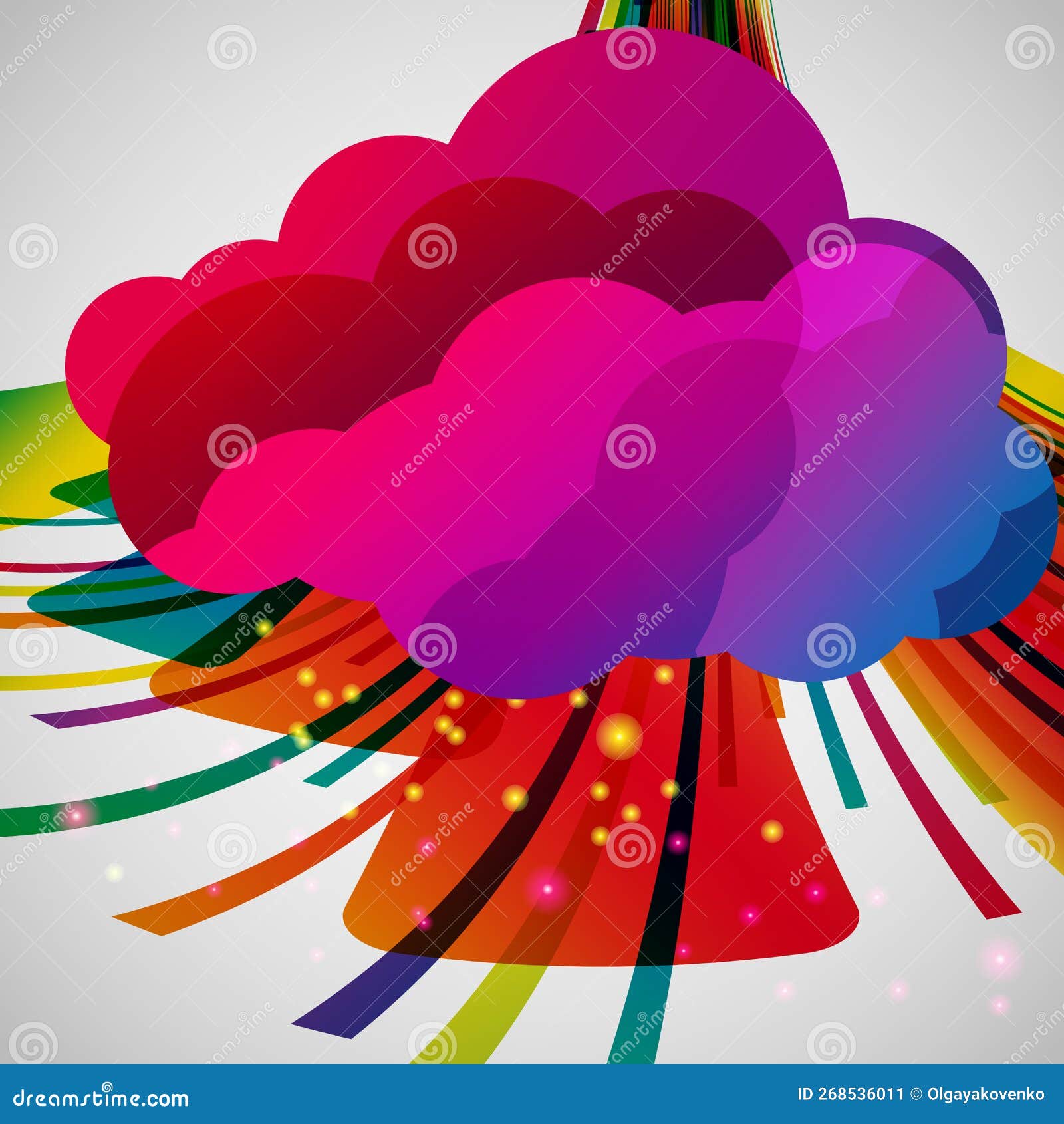 Abstract Background with Design Elements. Clouds Stock Vector ...