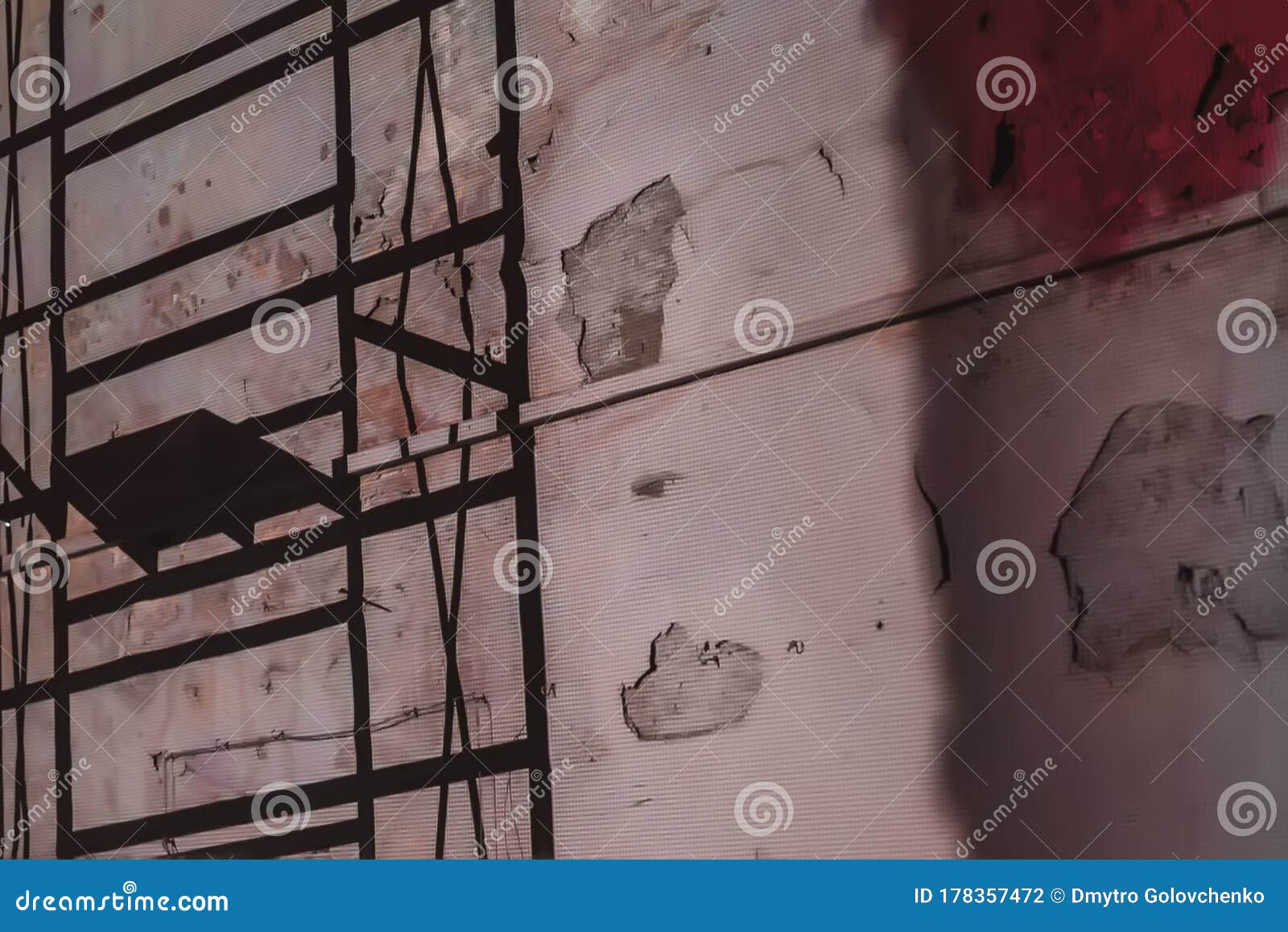 Abstract Background for Design. Reflection on a Wall and Other Scenery ...