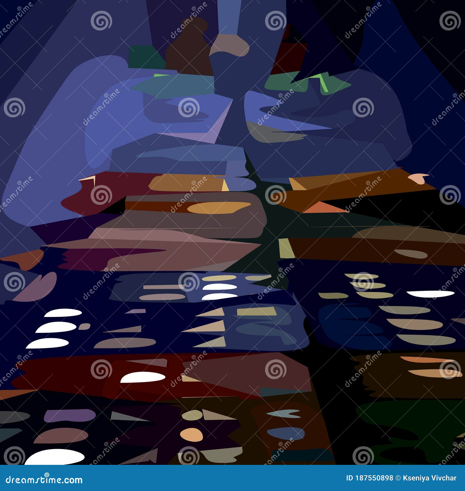Abstract Background from Details, Vector Stock Illustration ...
