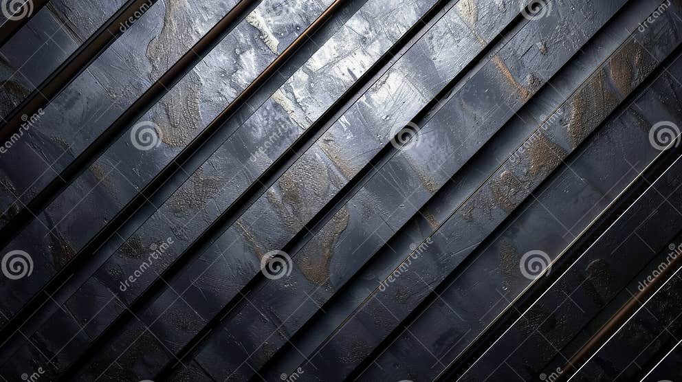 Abstract Background of Diagonal Metallic Bars with a Textured Surface ...