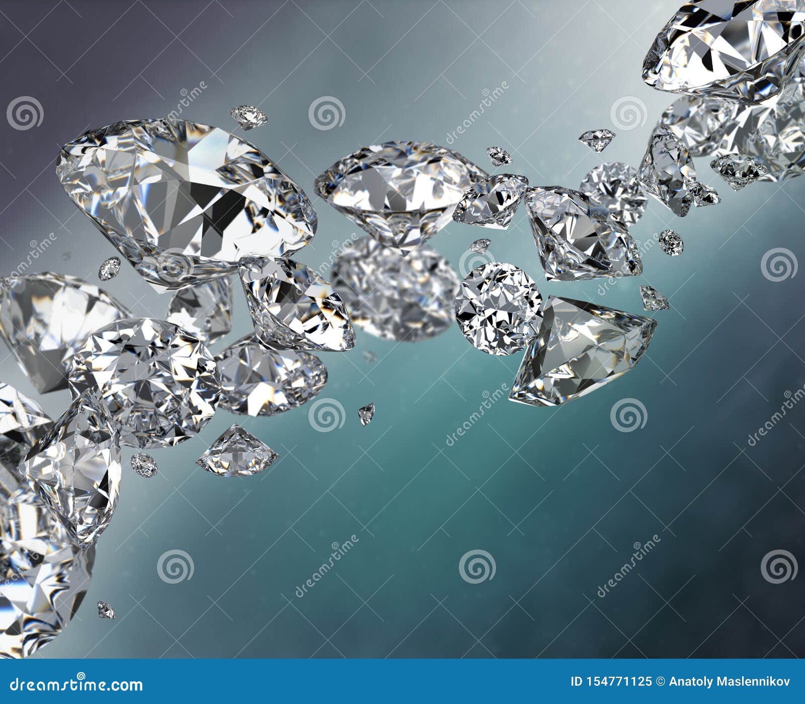 Abstract Background with Diamonds Stock Illustration - Illustration of ...