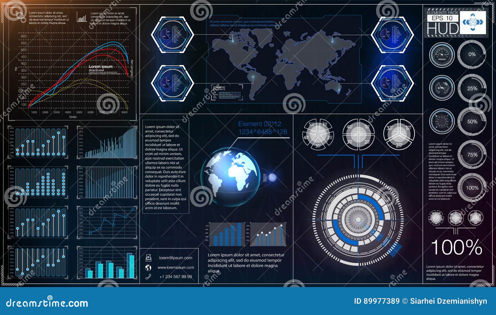 Heads Up Display Elements Stock Illustrations – 11 Heads Up Display ...