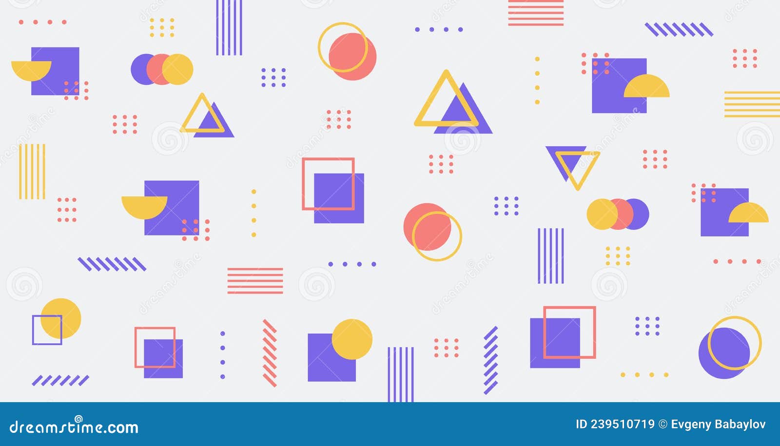 Abstract Background with Different Geometric Shapes - Illustration ...