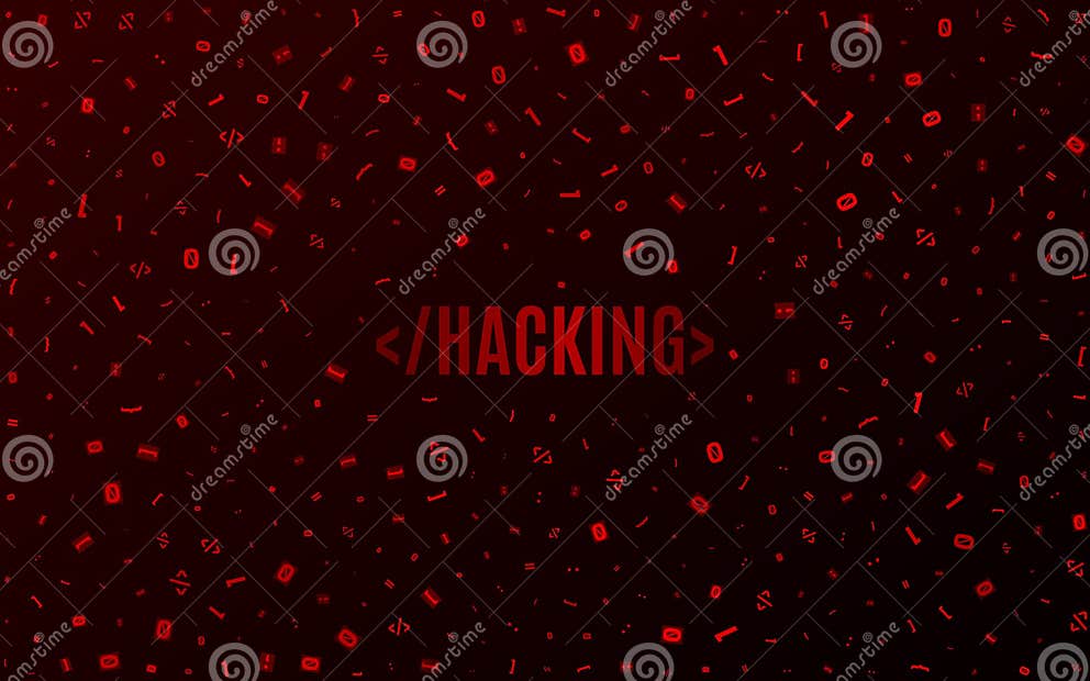 Abstract Background from Different Programming Symbols. Hi-tech and ...