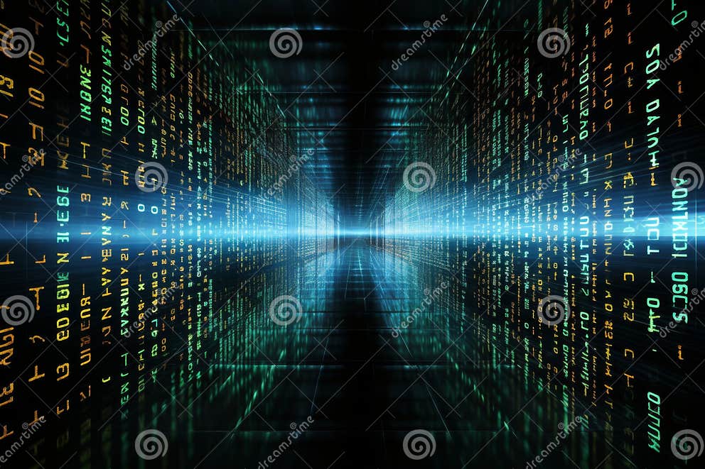 Digital Binary Data on Computer Screen for Technology Background or ... Digital Binary Data on Computer Screen for Technology Background or ...