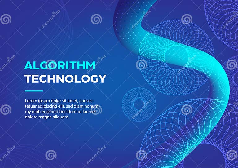 Abstract Background Digital Communication. Algorithm Artificial ...