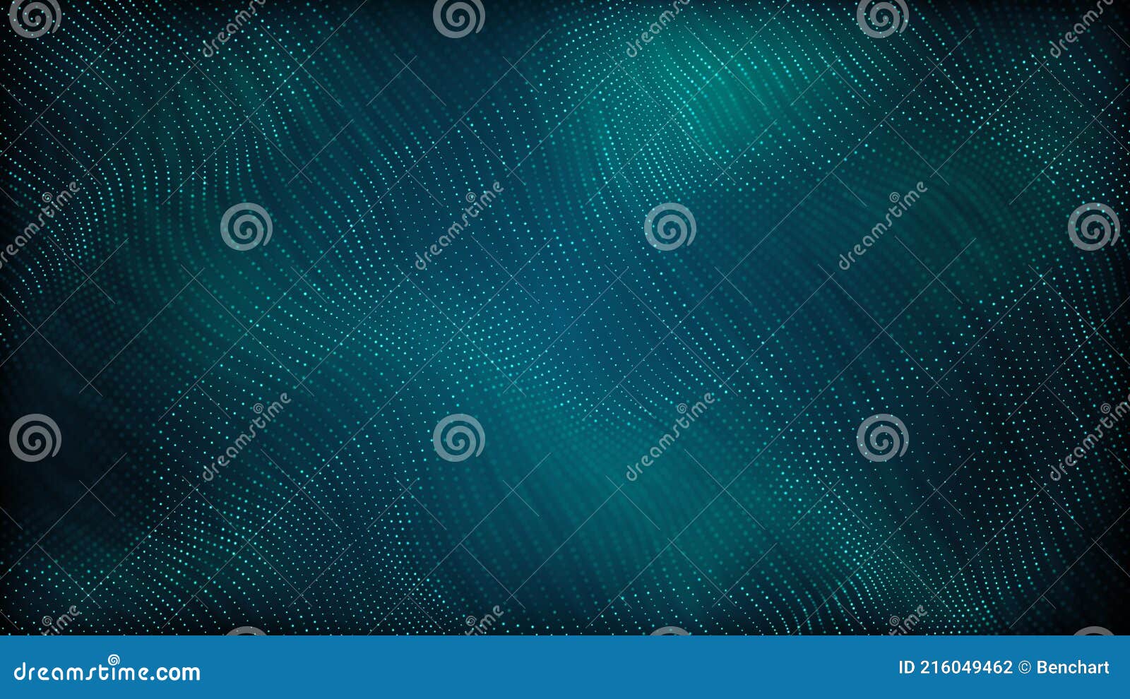Abstract Background with Digital Data Fractal Mesh Stock Illustration ...