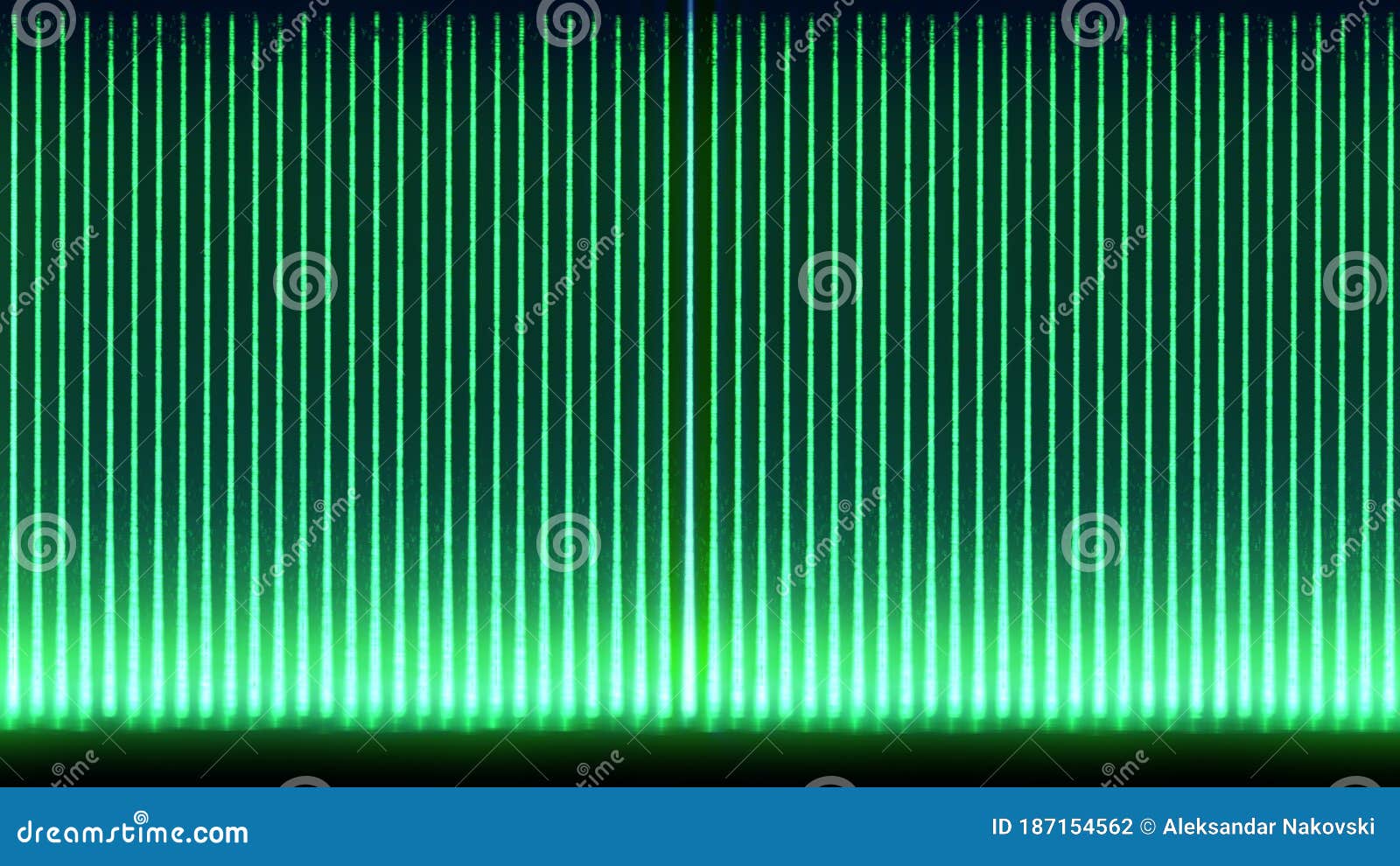 Abstract Background, Digital Data, Green Matrix Stock Illustration ...