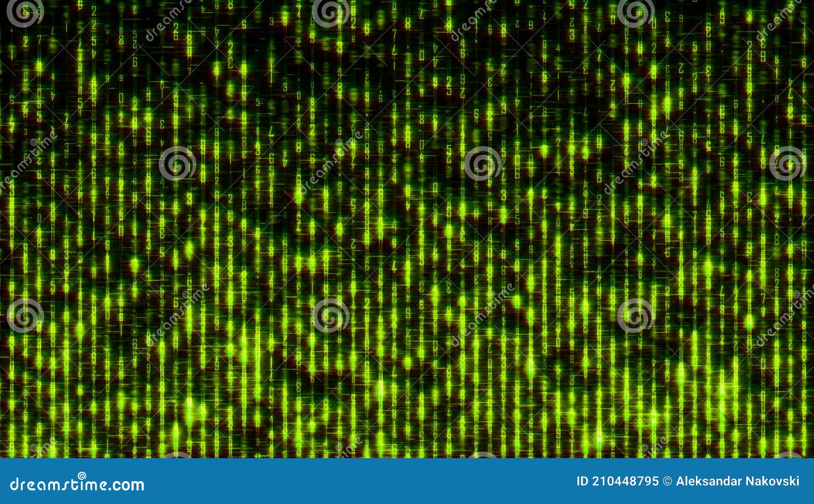 Abstract Background, Digital Data Matrix Stock Illustration ...