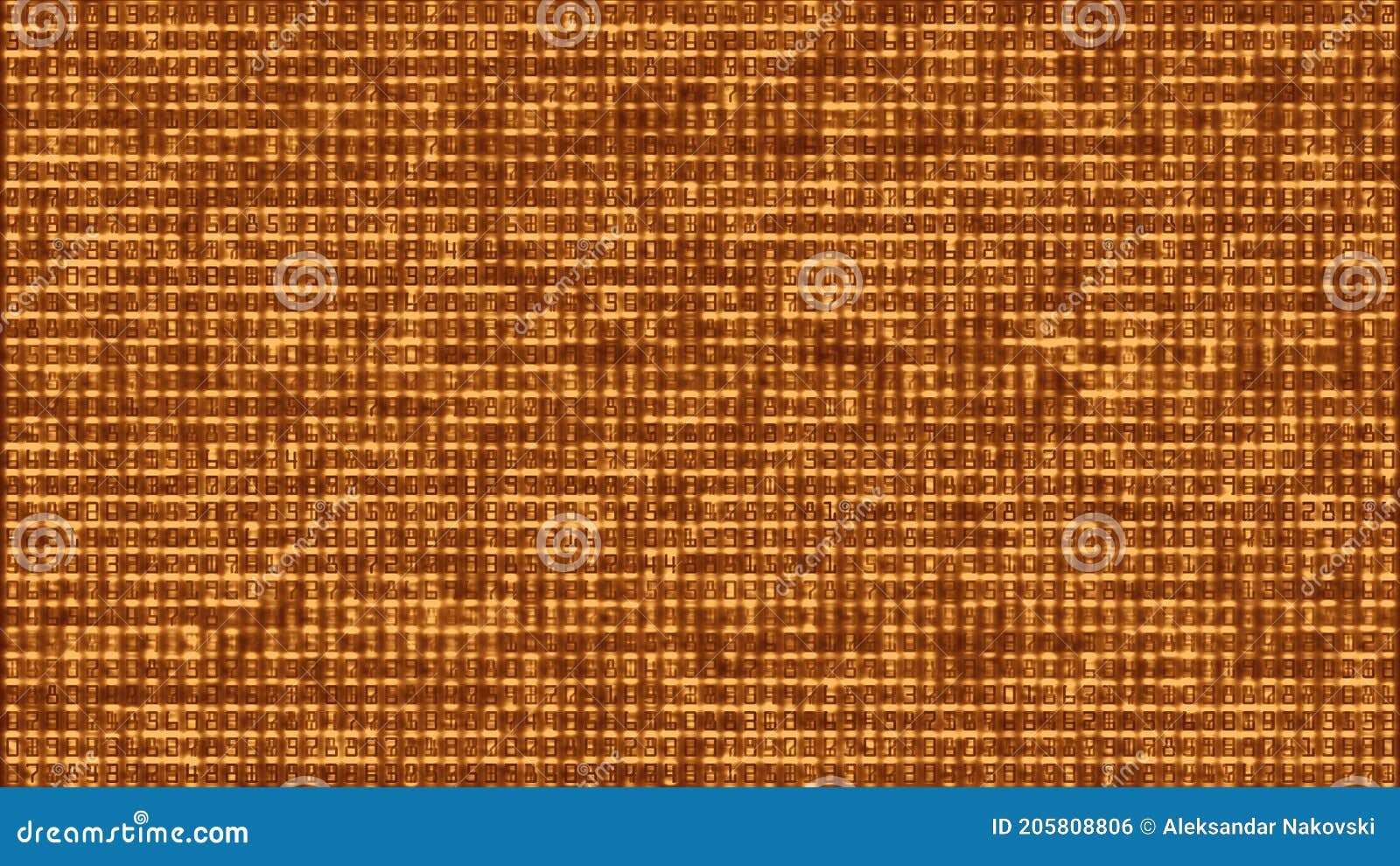 Abstract Background, Digital Data Matrix Stock Illustration ...