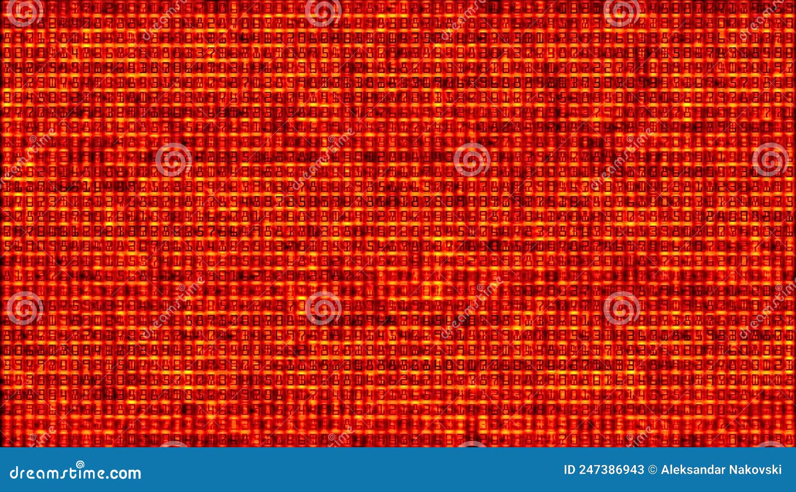 Abstract Background, Digital Data Matrix Stock Illustration ...