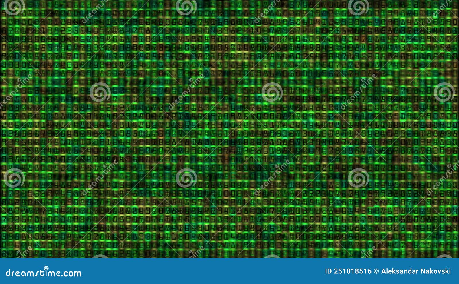 Abstract Background, Digital Data Matrix Stock Illustration ...