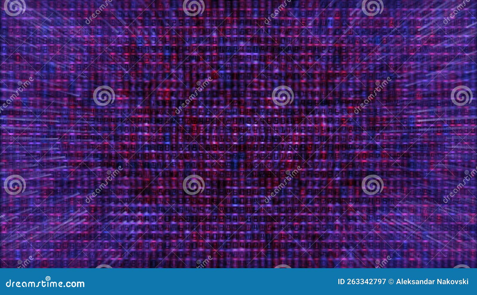 Abstract Background, Digital Data Matrix Stock Illustration ...