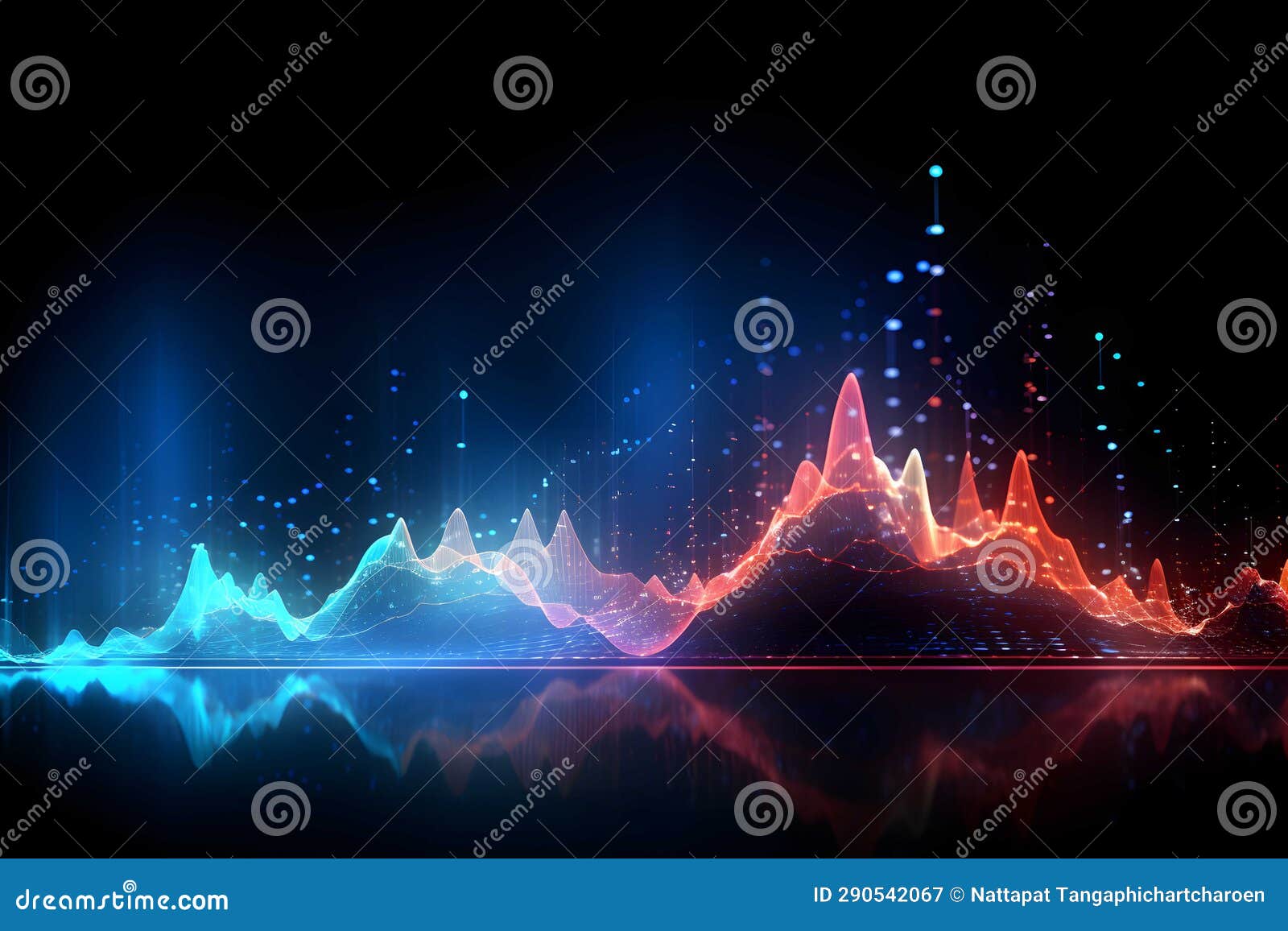 Abstract Background Digital Internet Wave Signal Technology Background ...