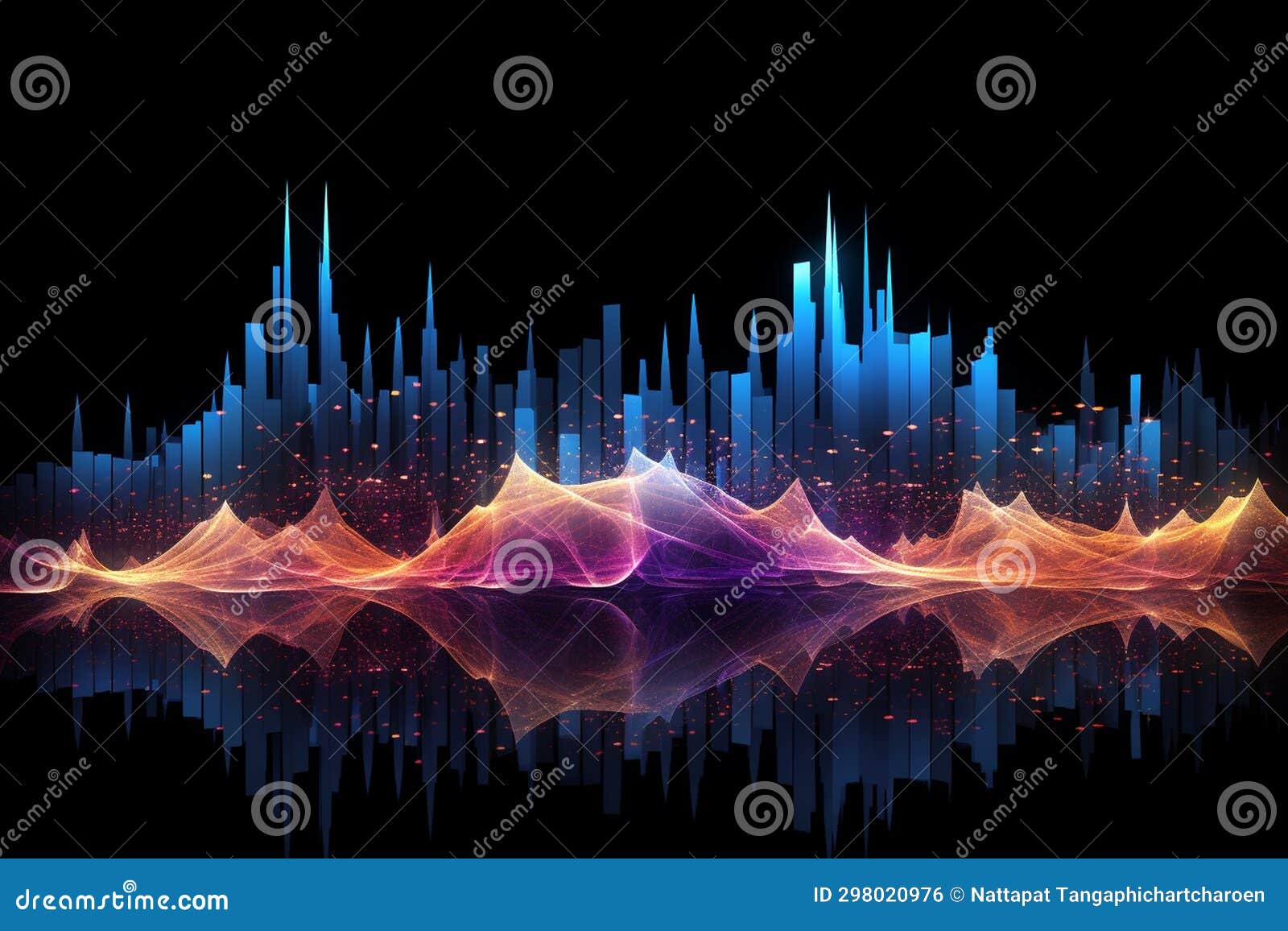 Abstract Background Digital Internet Wave Signal Technology Background ...