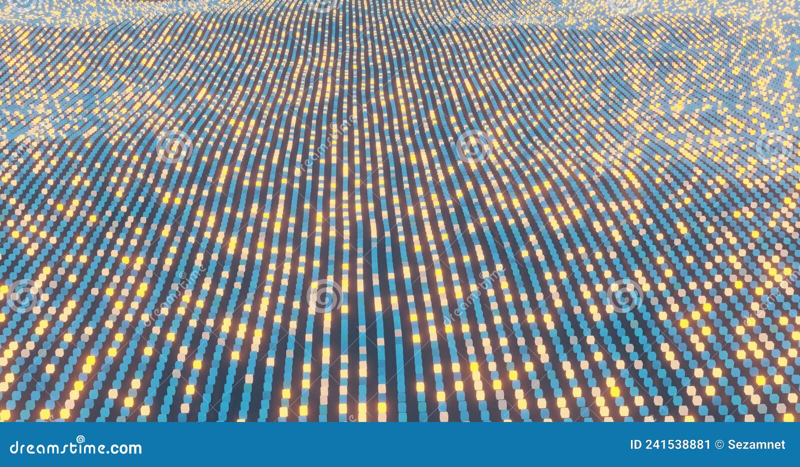 Abstract Background Digital Technology Data Bits Bytes. 3d Rendering ...