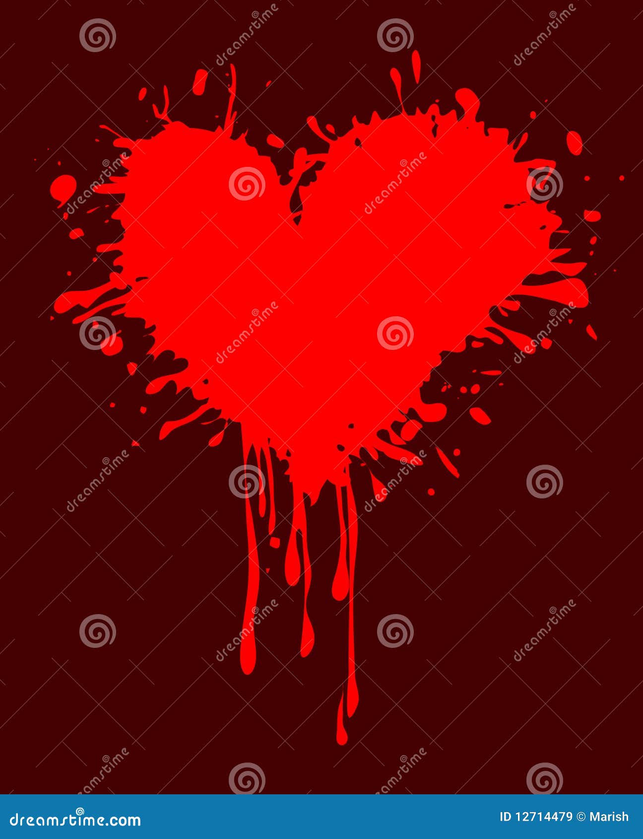 Abstract Background with a Dirty Heart Stock Vector - Illustration of ...