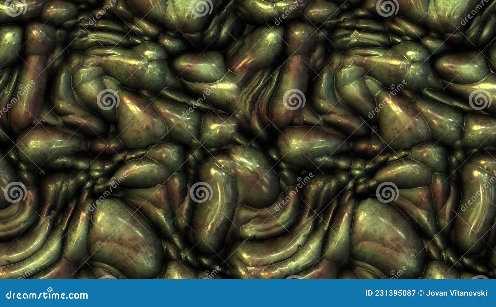 Abstract Background with Disgusting Slimy Bowels Stock Illustration ...