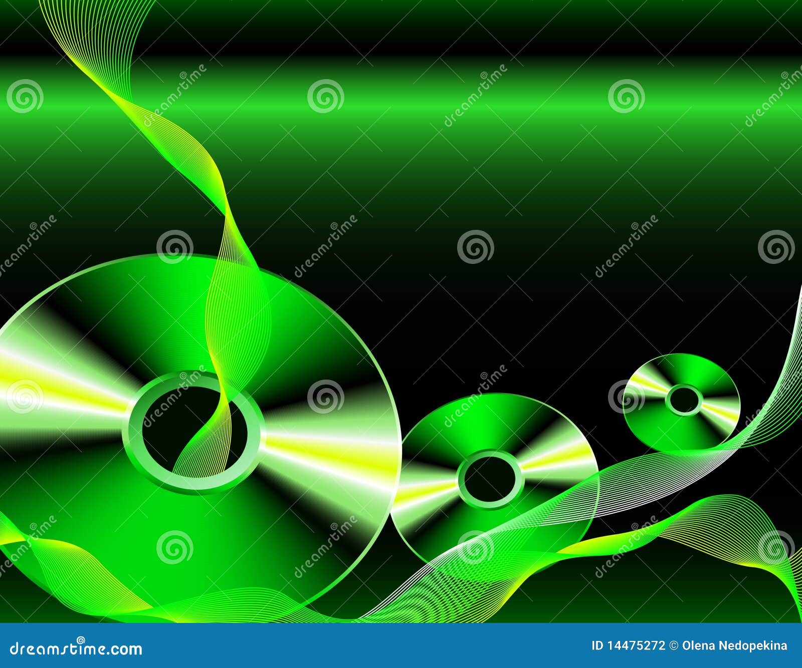 Abstract Background with Disks Stock Illustration - Illustration of ...