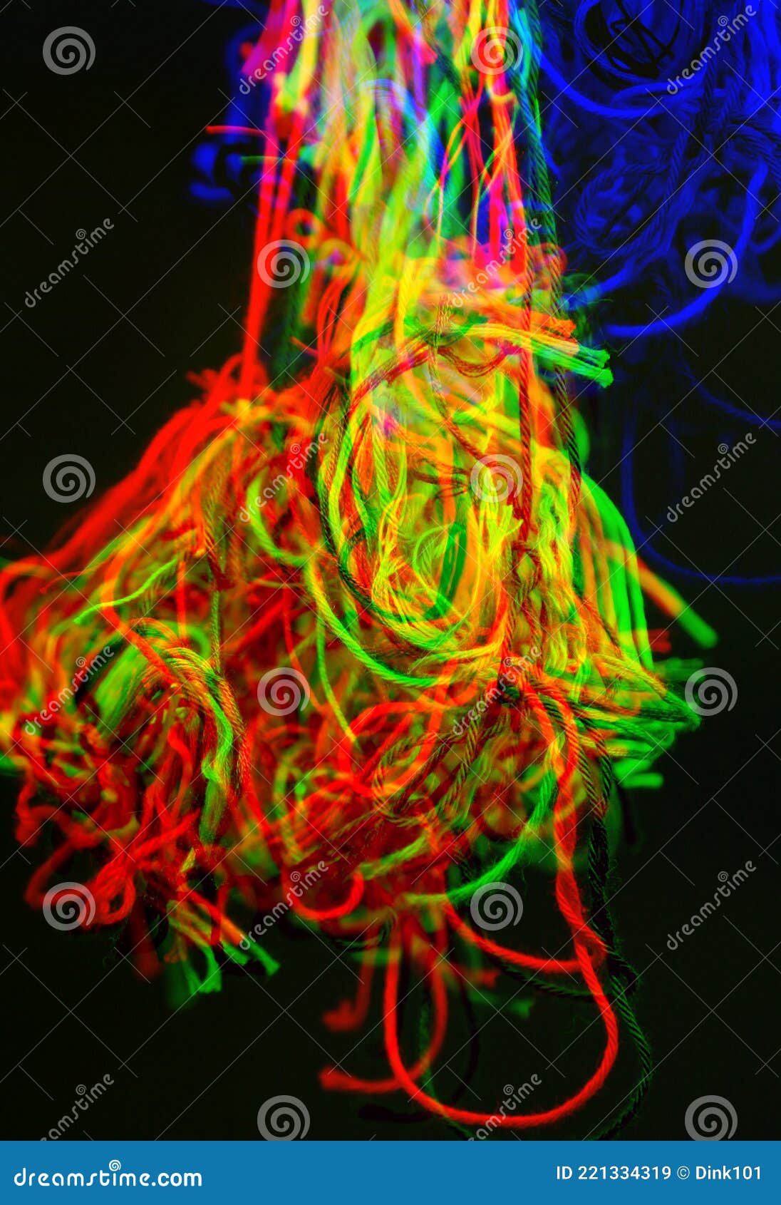 Abstract Background with Dispersion Effect from Tangled Threads Stock ...