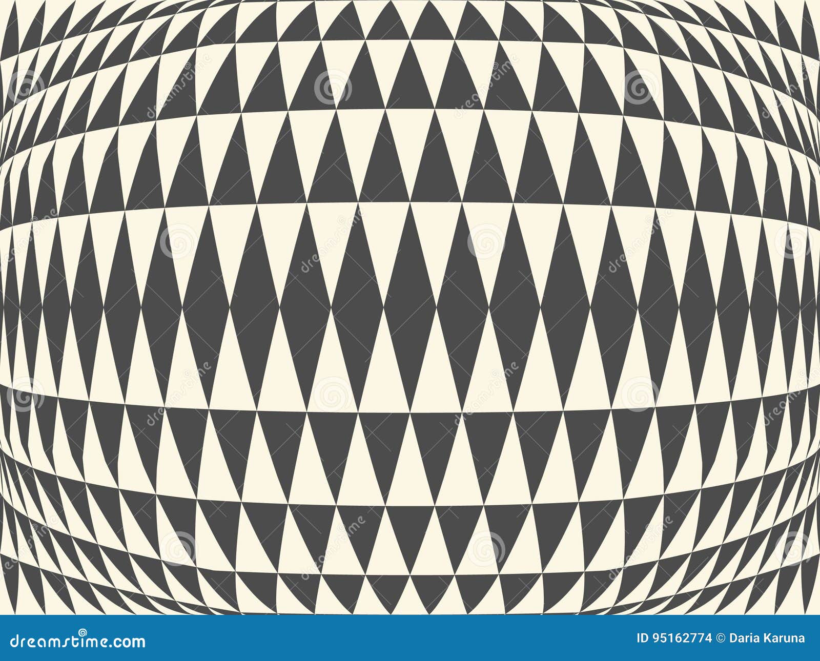 Abstract Background of Distorted Geometric Shapes. Distortion of Space ...