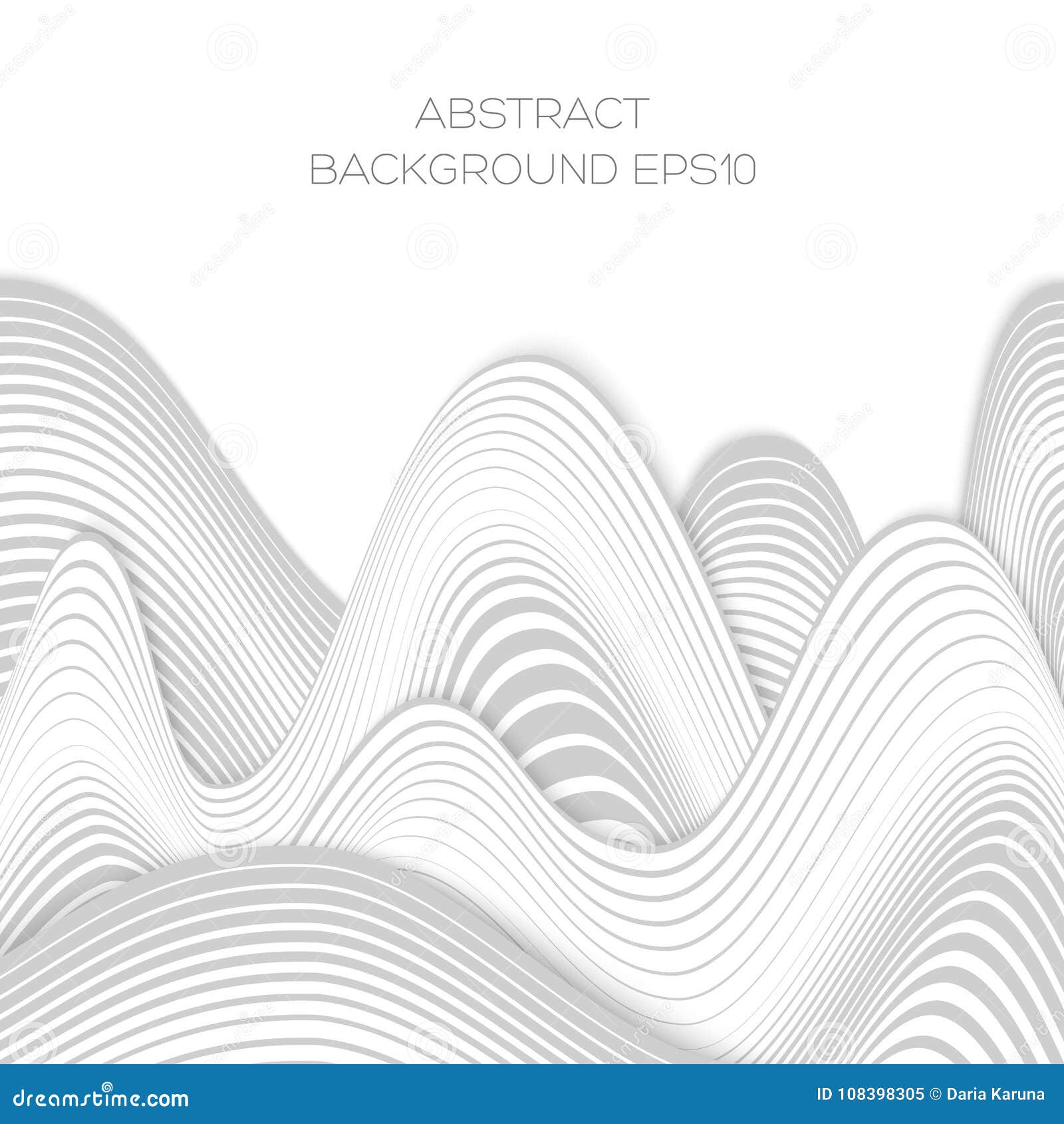 Abstract Background with Distorted Lines. the Curvature of Space. Fluid ...