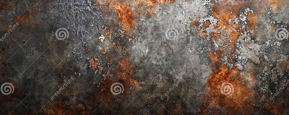 An Abstract Background with a Distressed Metallic Panel, Displaying a ...