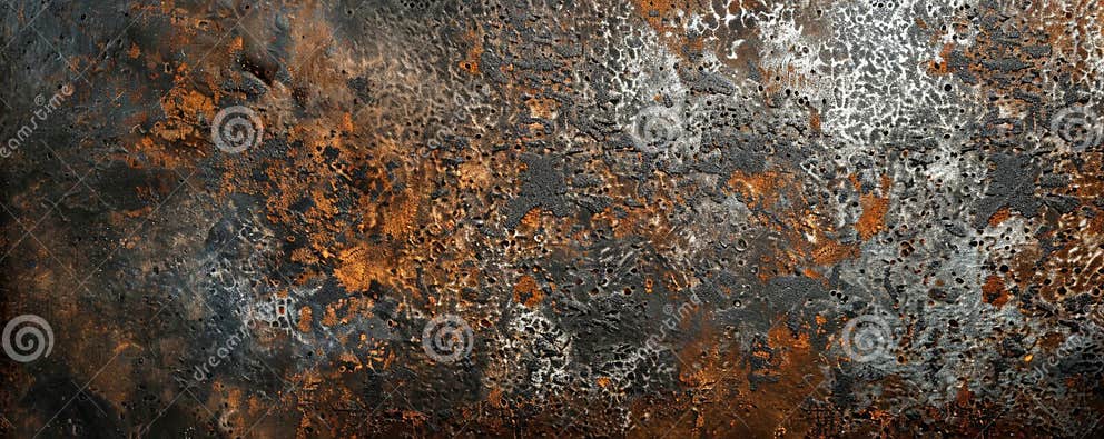 An Abstract Background with a Distressed Metallic Panel, Displaying a ...