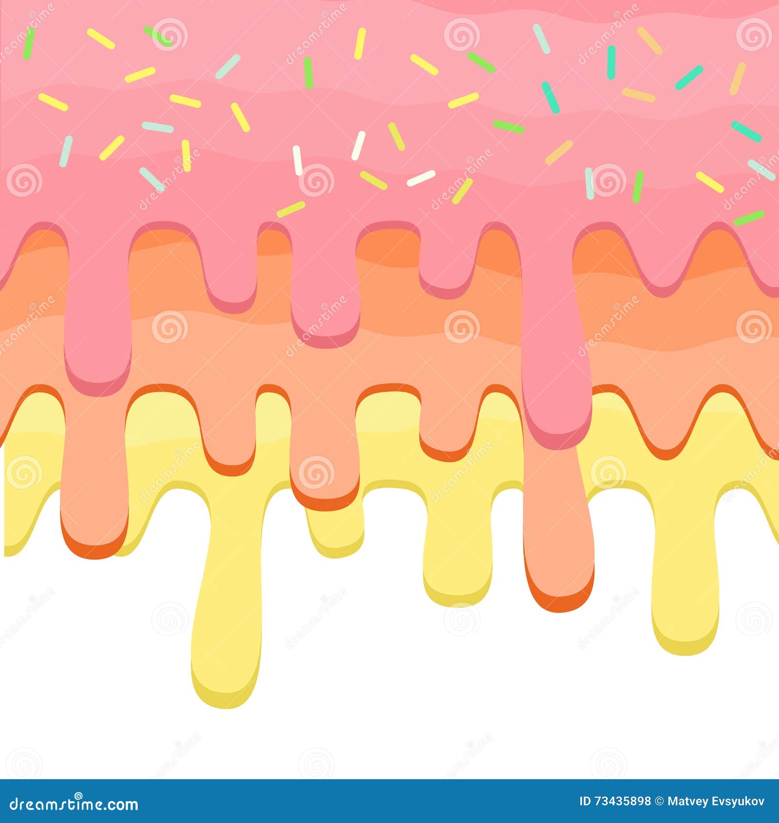 Abstract Background with Donut Dripping Glaze Stock Illustration ...