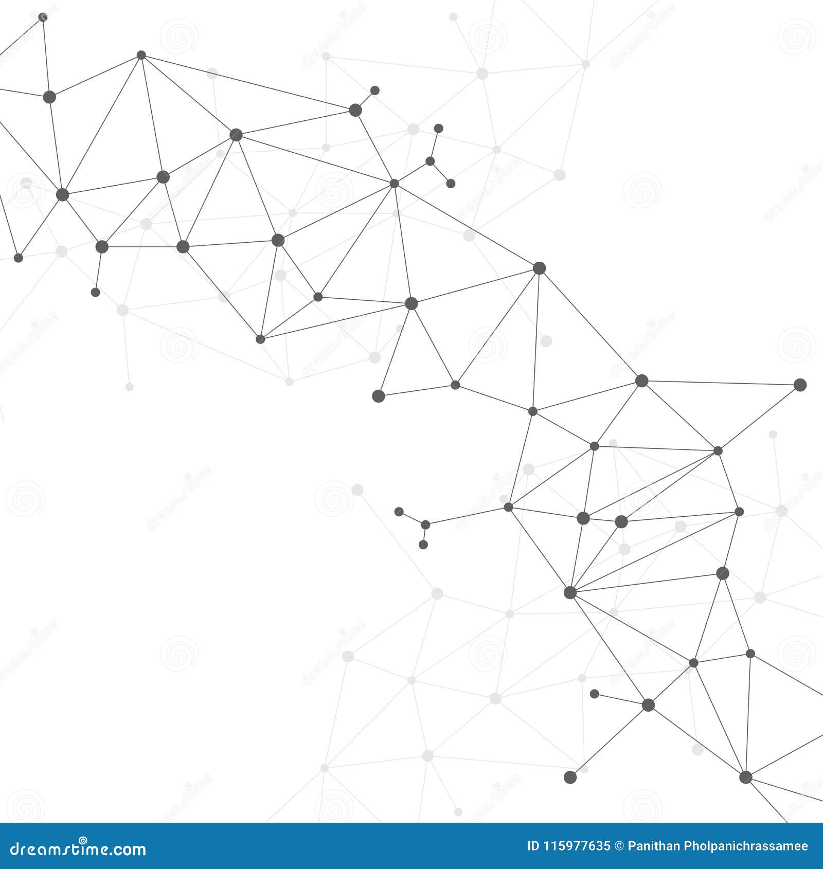 Network Connecting Dot Polygon Background Stock Illustration ...