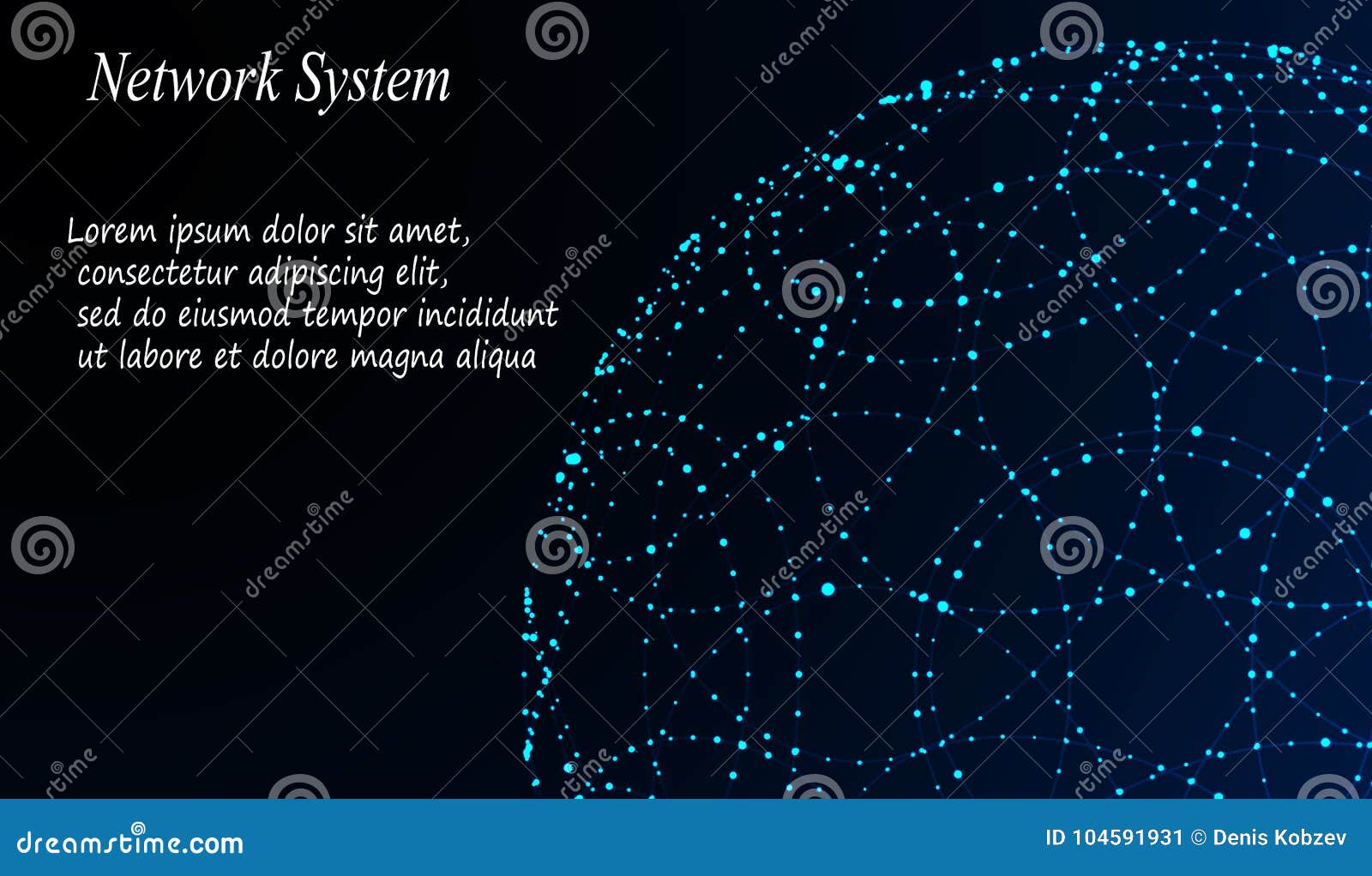 Abstract Background With Dots Array And Lines Connection Structure