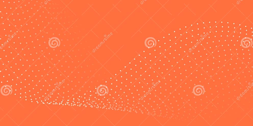 Abstract Background with Waves and Lines. Orange Color Stock ...