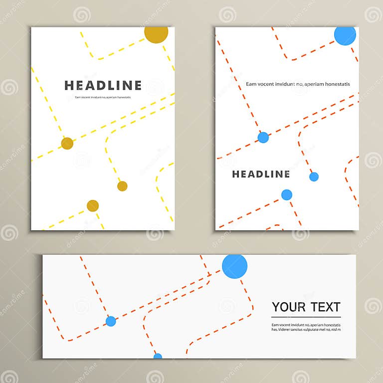 Abstract Background of Dotted Lines and Balls Stock Vector ...