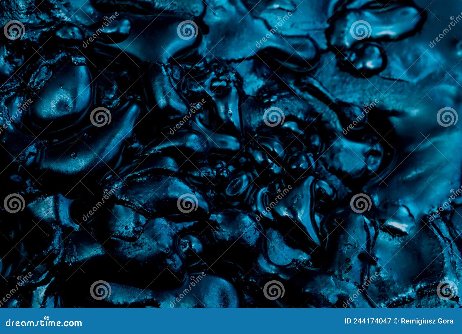 Abstract Background of Drops of Solidified Metal Stock Image - Image of ...