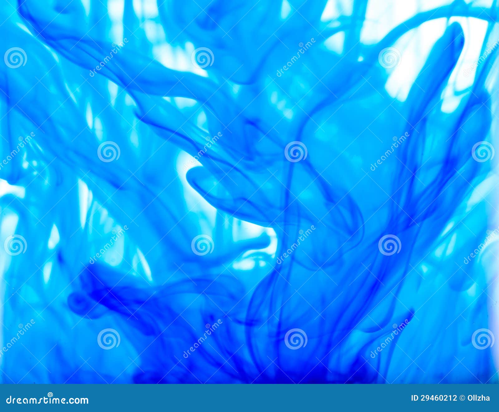 Abstract Background with Dye in Water Stock Photo - Image of blue, blur ...