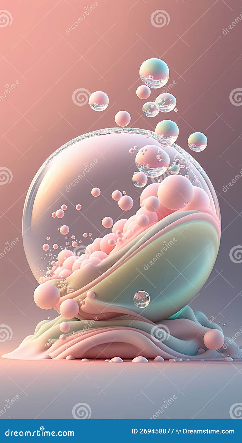 Pink Bubble Gum Bubbles, Very Detailed, Y2K, Nostalgic AI Generative ...