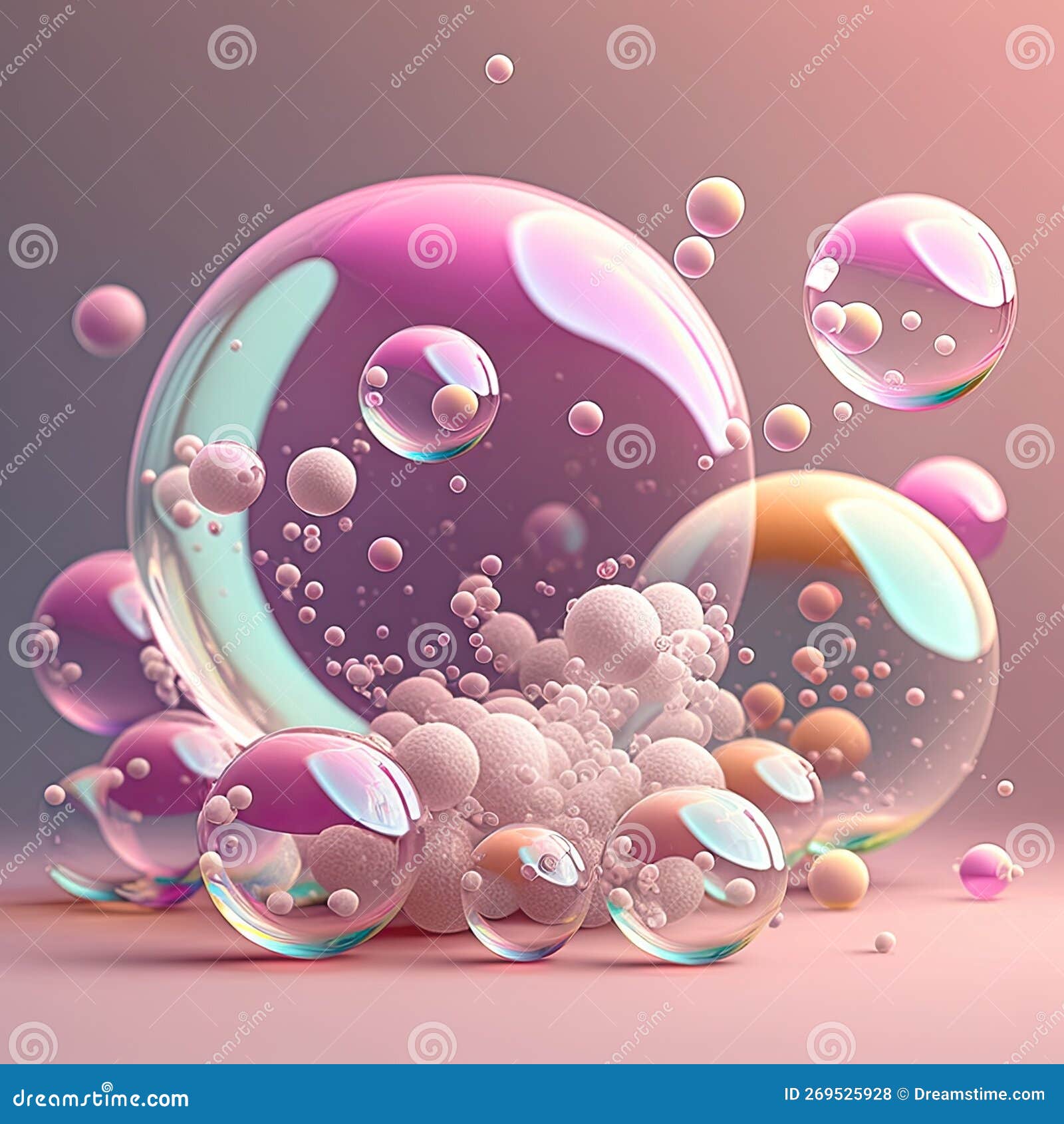 Pink Bubble Gum Bubbles, Very Detailed, Y2K, Nostalgic AI Generative ...