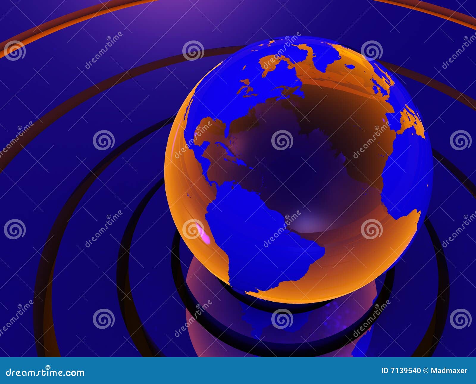 Abstract Background with Earth Stock Illustration - Illustration of ...